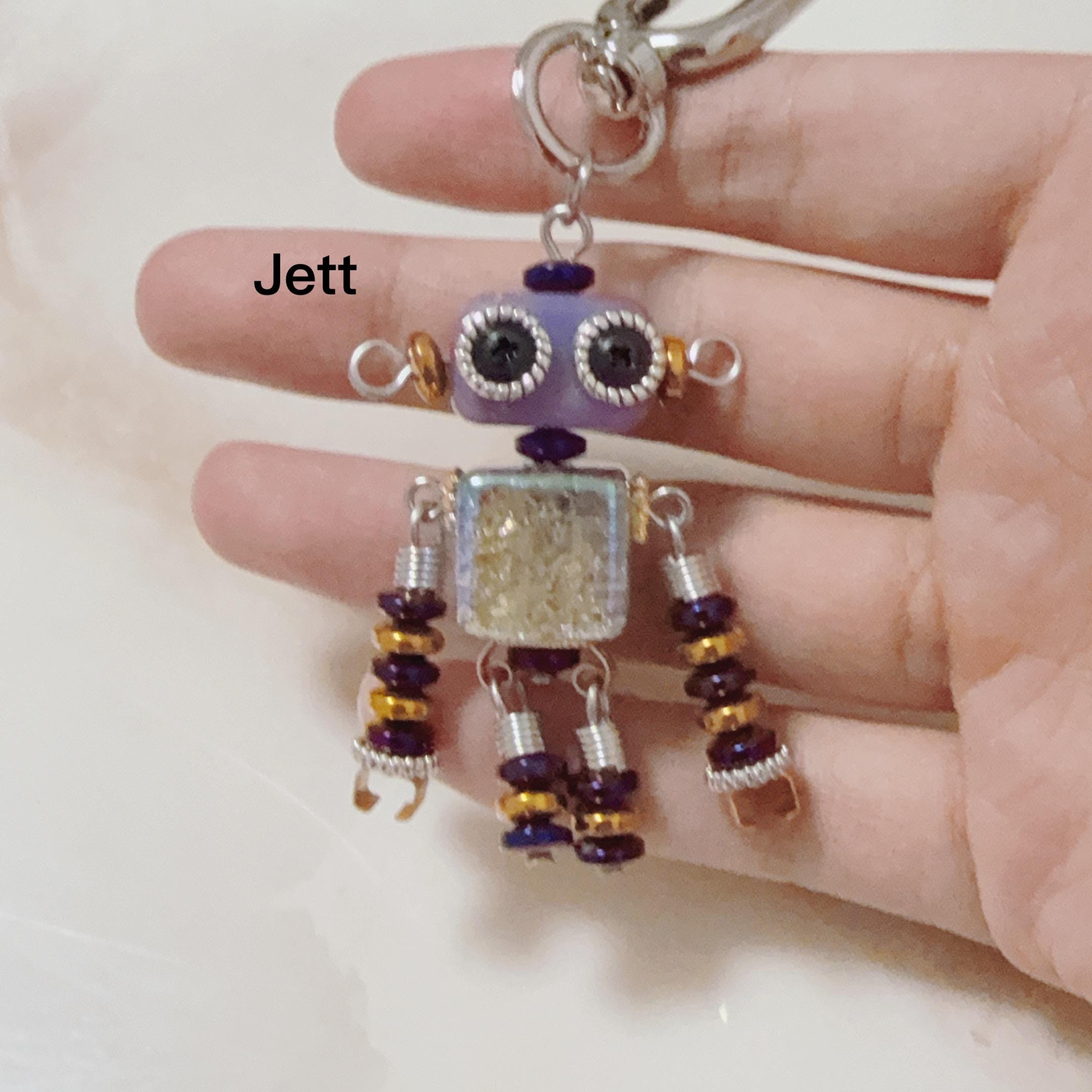Unique Steampunk Robot Keychain, Handmade Wooden Robot Keyring, Mini ...