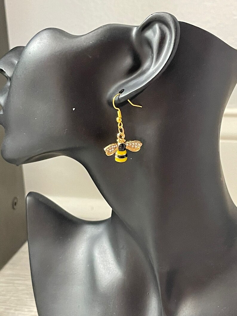 Honey Bee Dangling Womens Earrings - Etsy