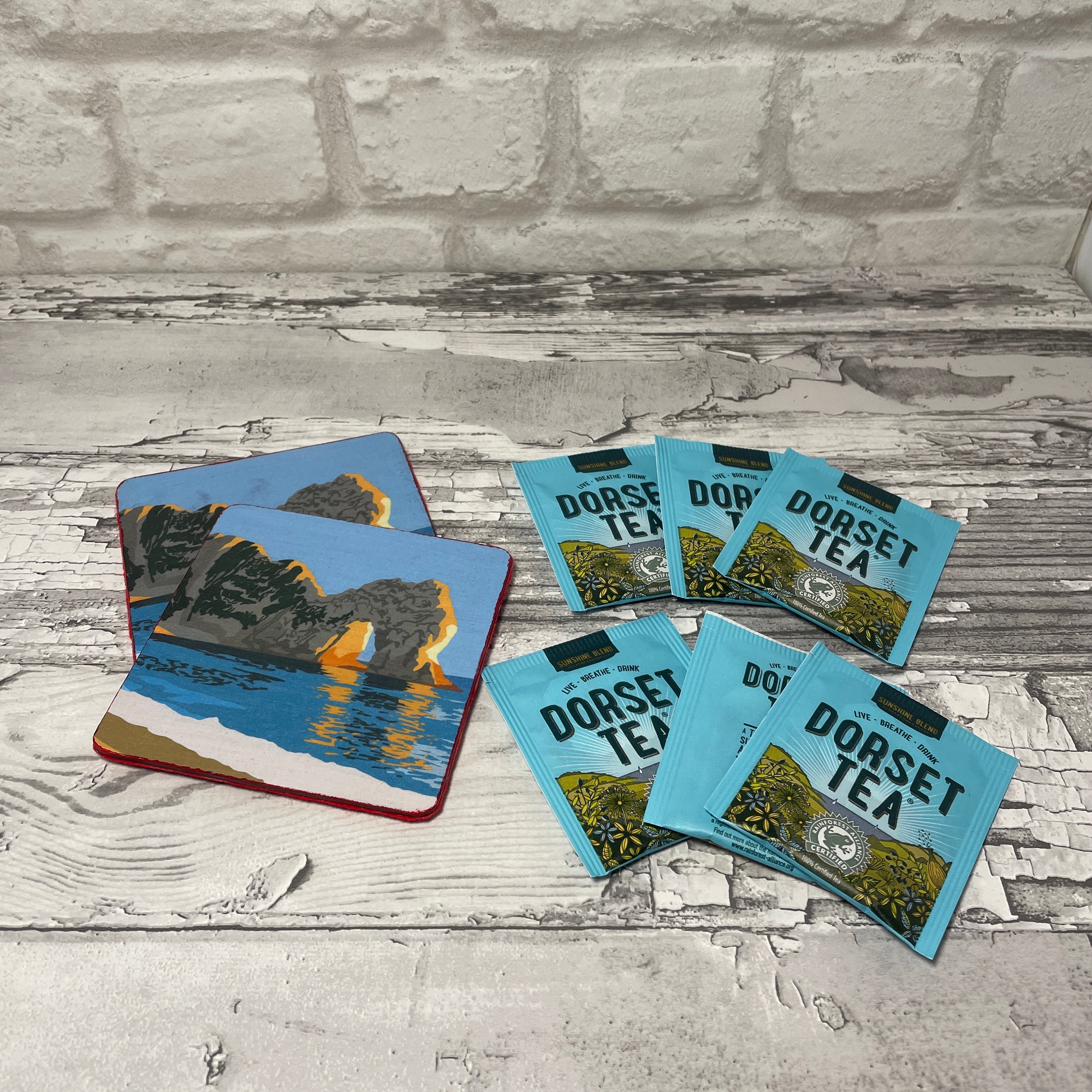 A Gift From Dorset, Coasters, Tea Bags, Durdle Door - Etsy
