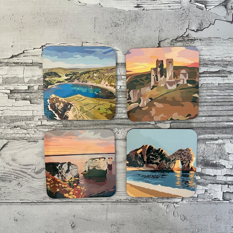 Dorset Gift Set, 2024 Calendar, Note Cards, Coasters, Dorset Landscapes ...