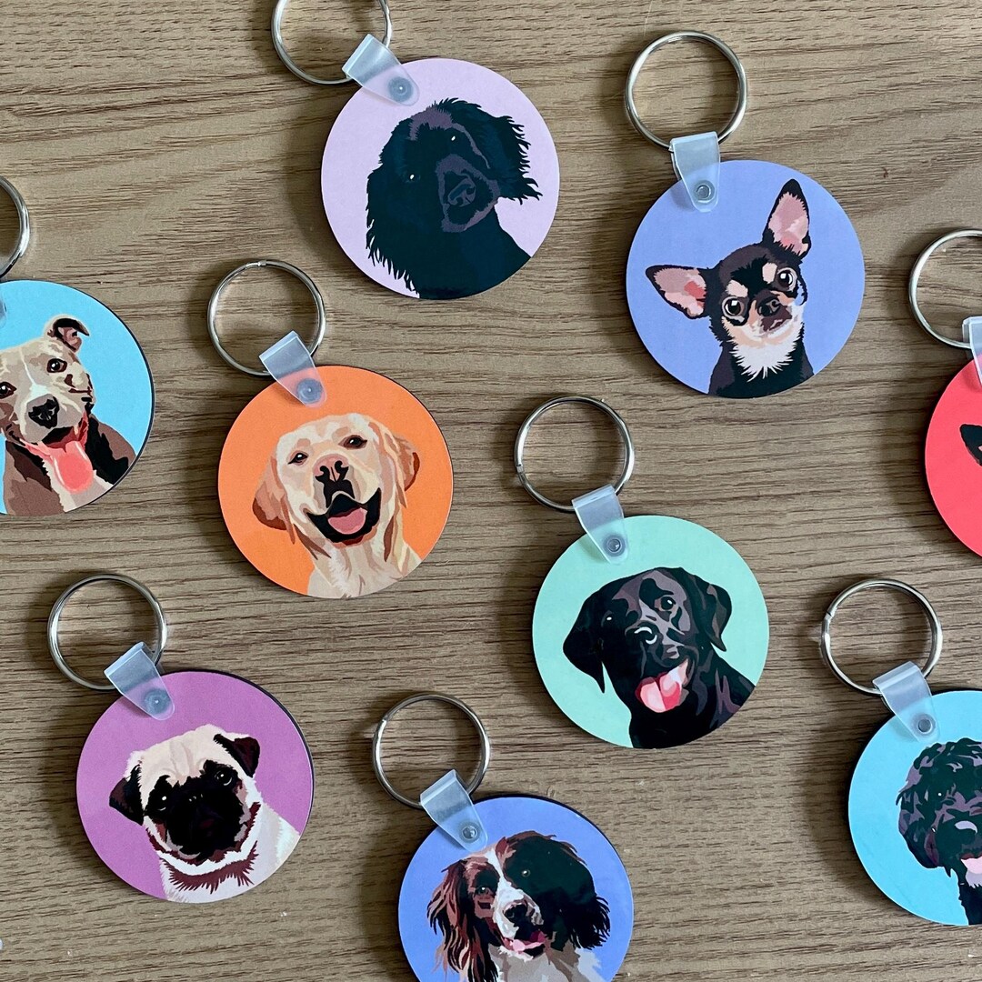 Dog Keyrings, Choose Which Dog Breed You Want, Keychains, Souvenir ...