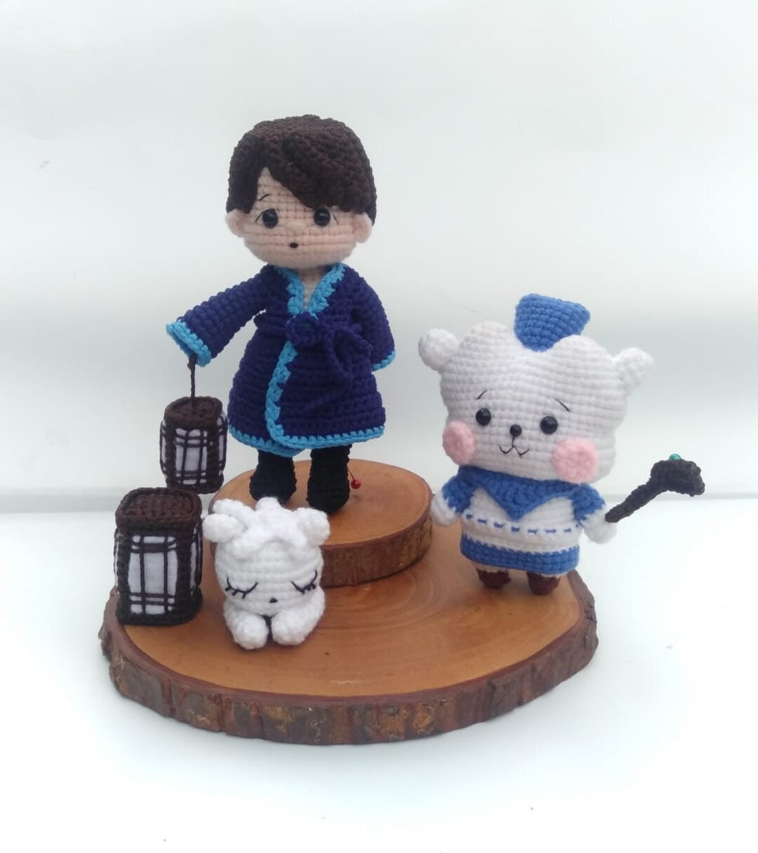 Amigurumi Pattern || BTS Jin Dalmajung and Mini RJ - Etsy