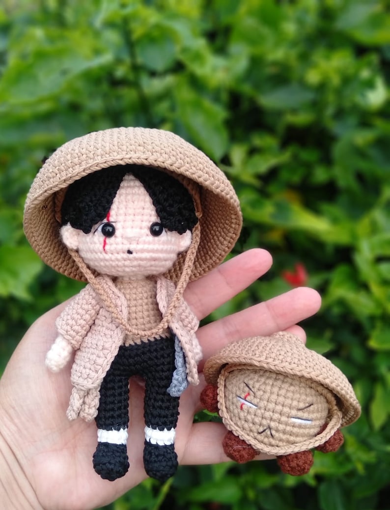 PDF Bundle || Amigurumi Pattern || Suga - Straw Hat Agust D - Etsy