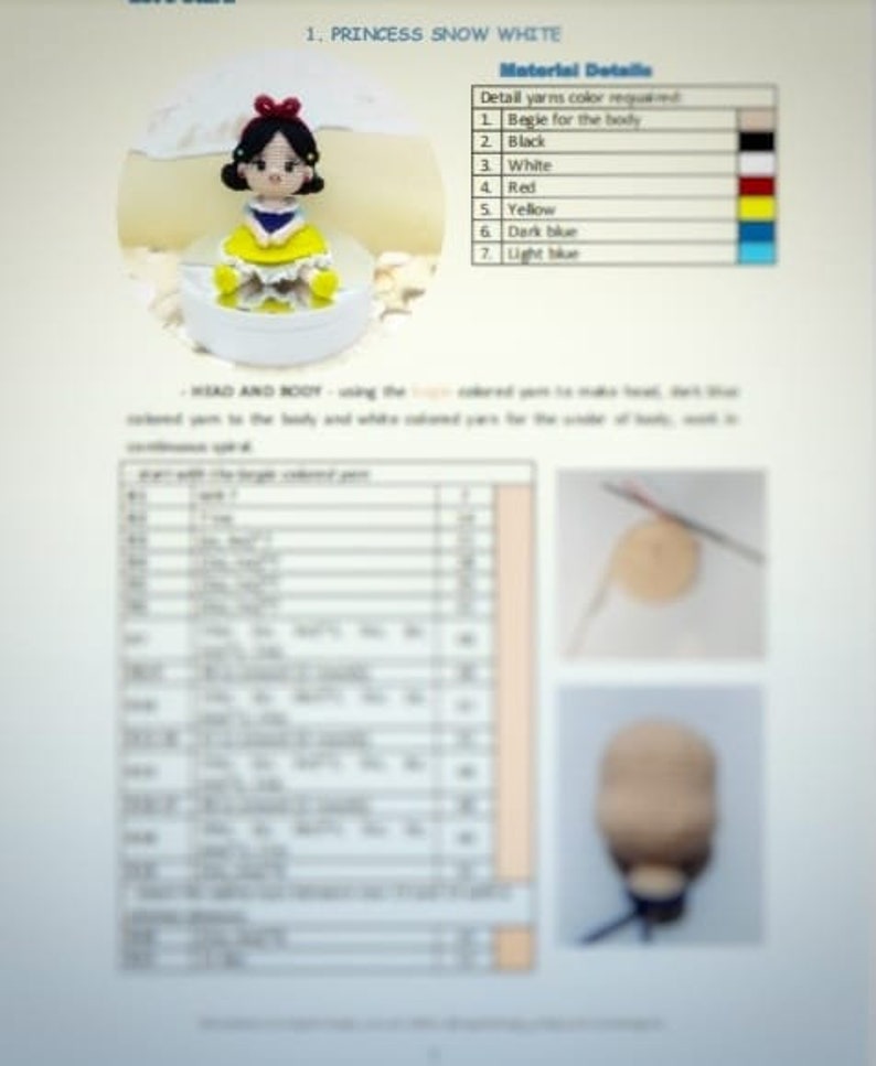 Princess Snow White and Prince Florian Amigurumi Doll - Etsy