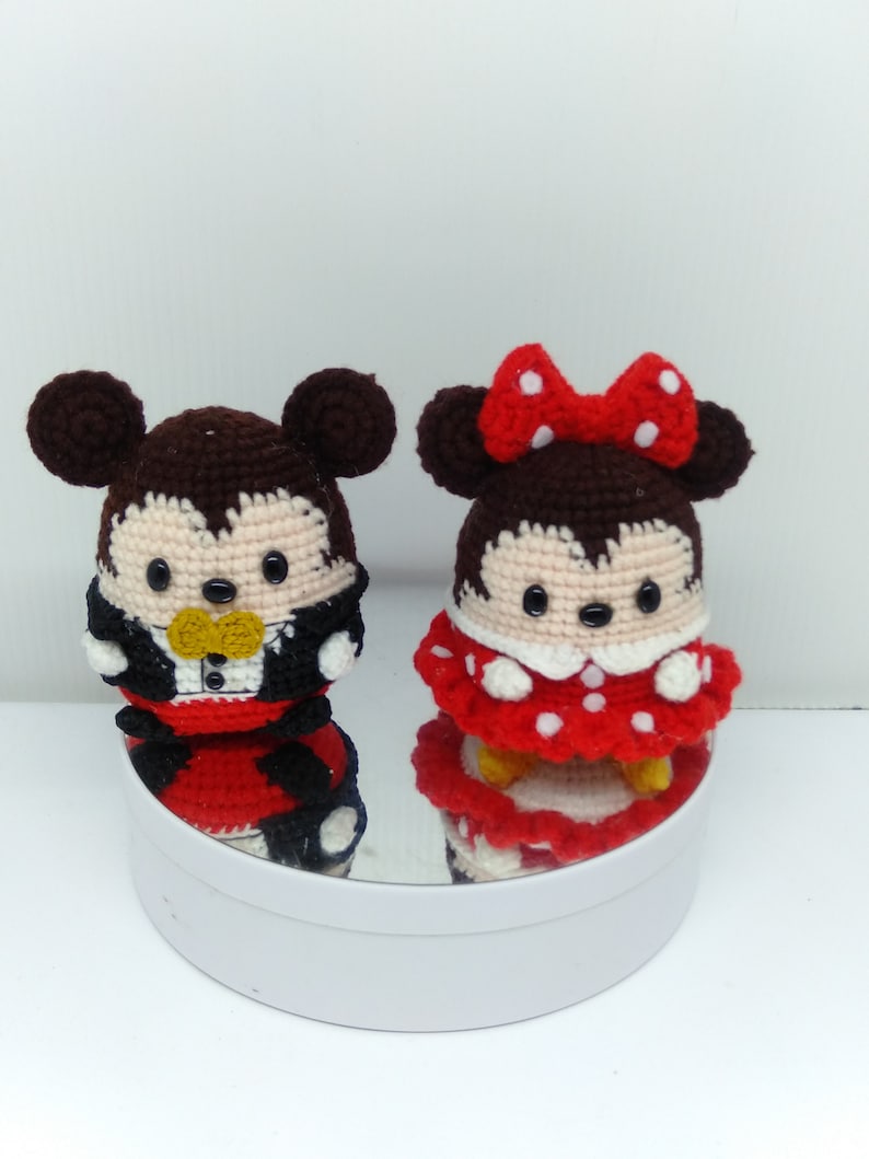 PDF Bundle Amigurumi Pattern Chibi Mickey & Minnie - Etsy
