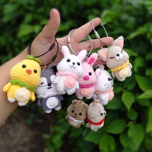 PDF Bundle Amigurumi Pattern || Animal Keychains - Etsy