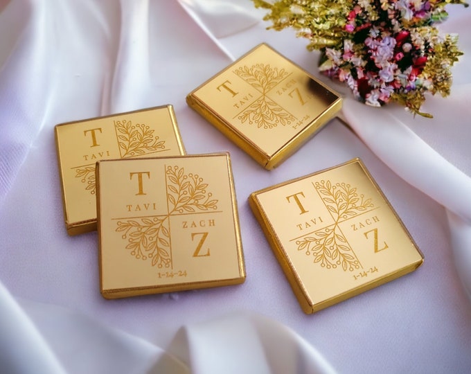Chocolate Wedding Favors, Engagement Chocolate, Wedding Favours ...