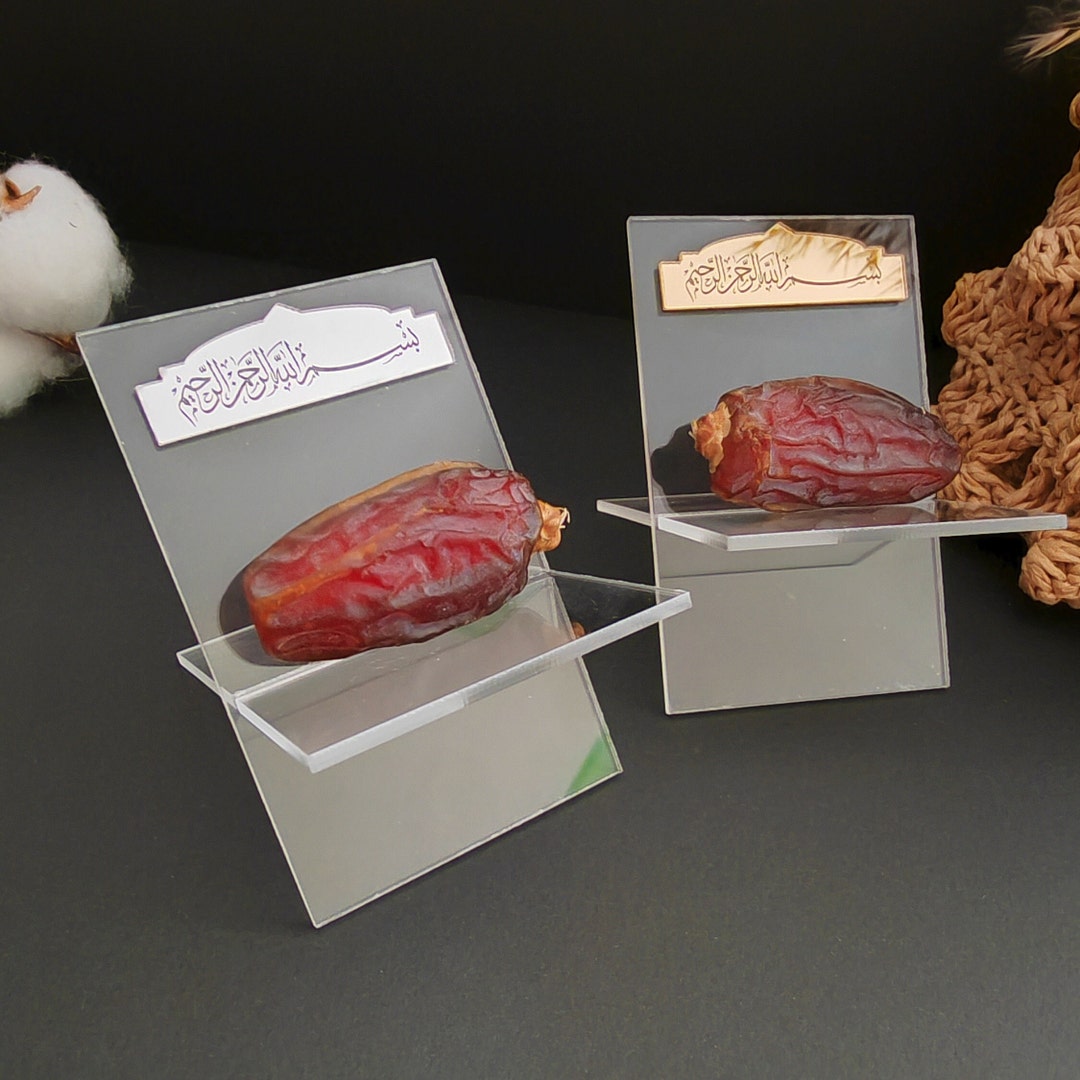 4 Pcs Ramadan Date Holder, Iftar Ramadan Table Decoration, Rahle ...