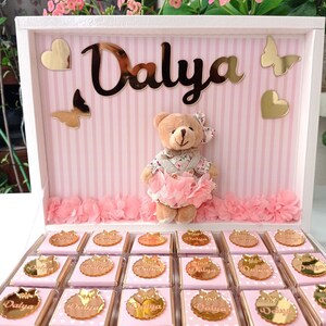 Baby Chocolate, Baby Shower Favors Chocolate, Gold Mirror Baby Favors ...