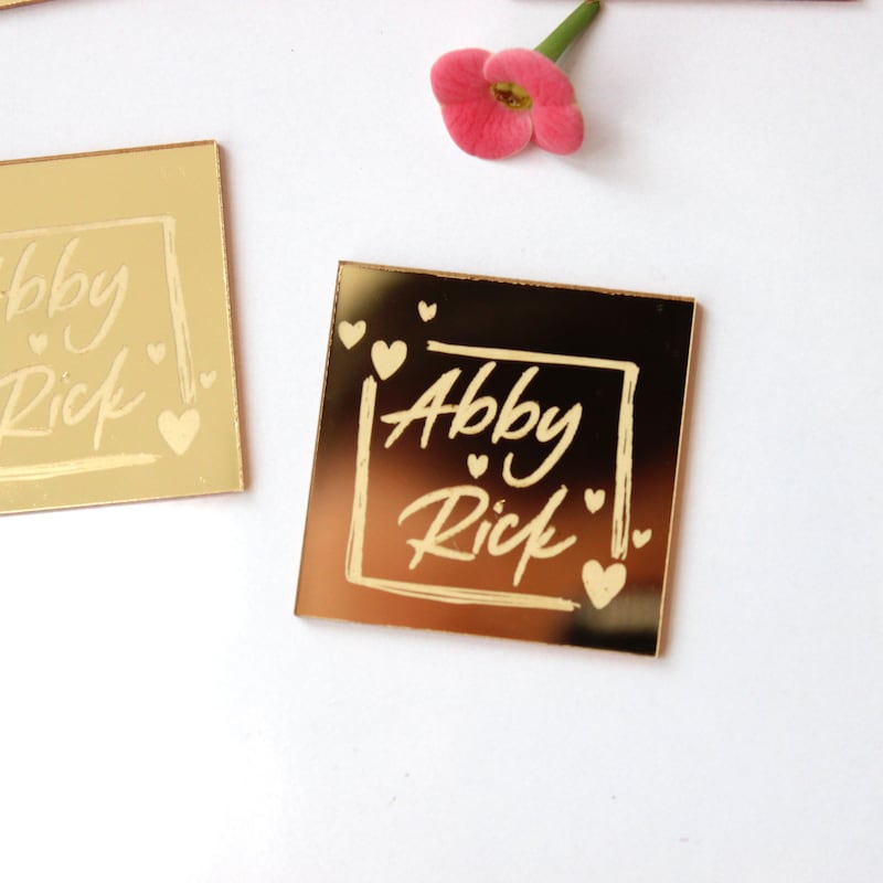 Mirror Tags - Etsy