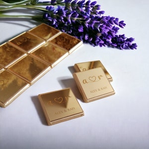 Chocolate Wedding Favors, Engagement Chocolate, Wedding Favours ...