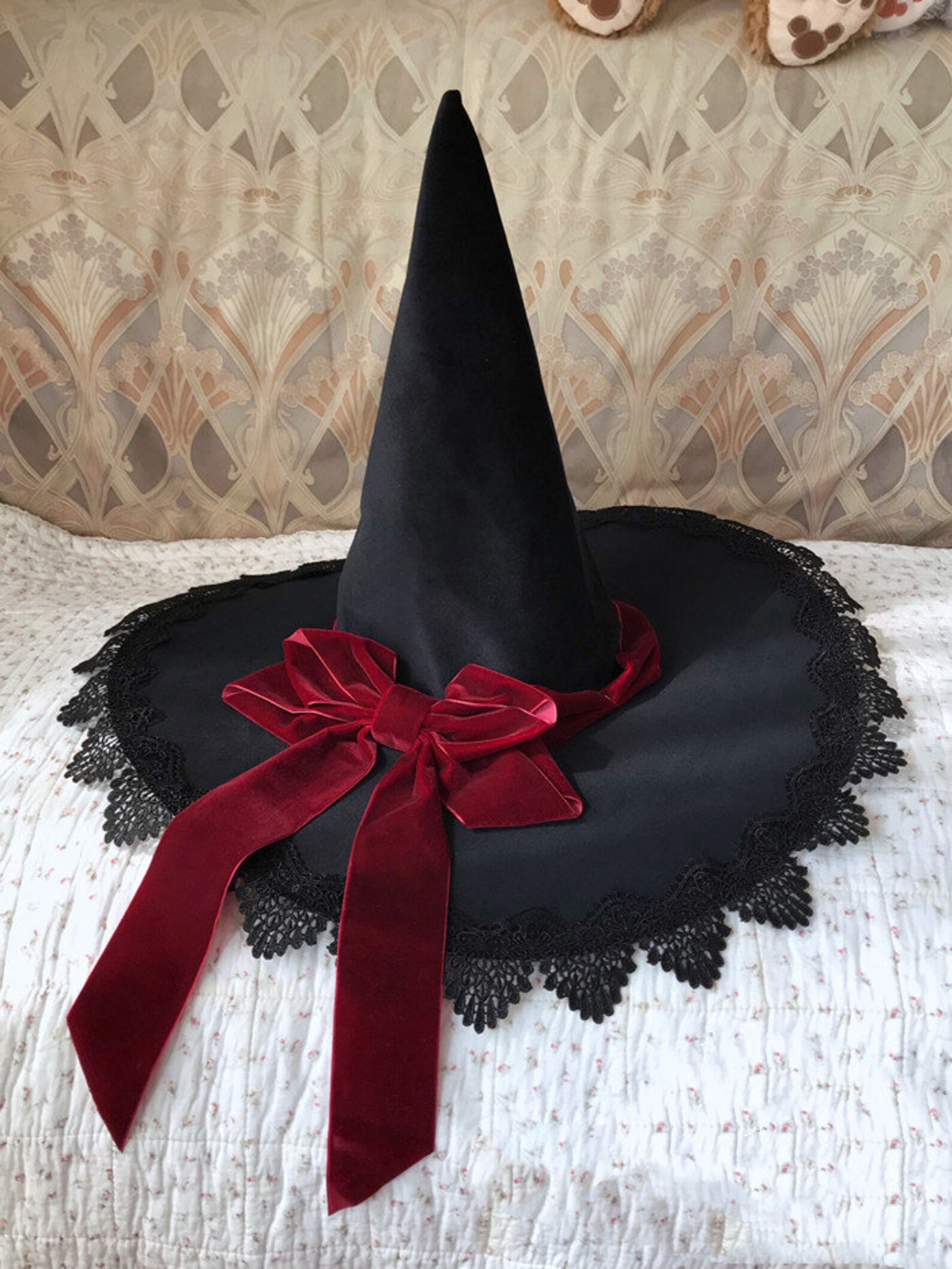 Party Holiday Handmade Halloween Witch Hat - Etsy