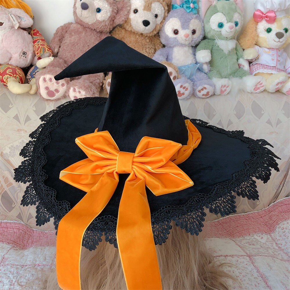 Party Holiday Handmade Halloween Witch Hat - Etsy