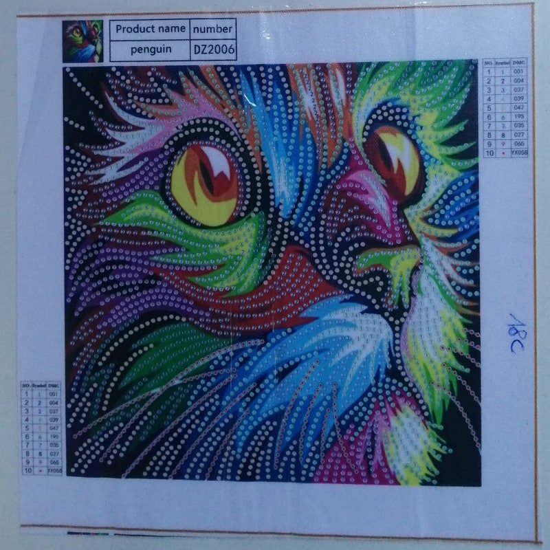 Diamond Painting Cat - Etsy UK