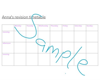 Timetable | Etsy