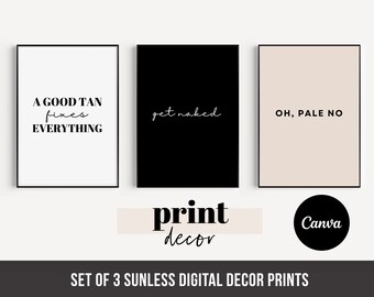 Tanning Posters | Etsy