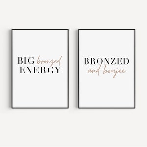 Spray Tan Posters Template | Set of 2 Tanning Studio Prints | Salon ...