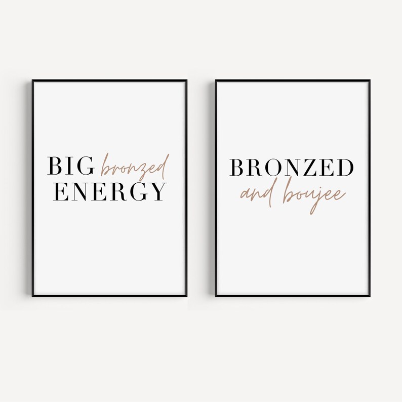 Spray Tan Posters Template | Set of 2 Tanning Studio Prints | Salon ...