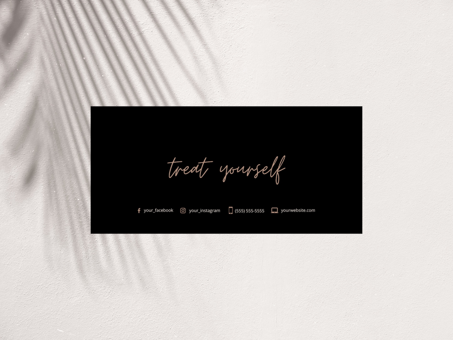 Spray Tan Gift Certificate Template: Editable Business Card (canva) - Etsy