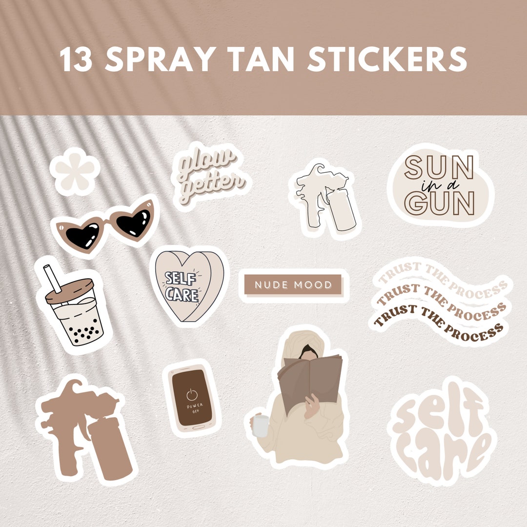 Spray Tan Artist Stickers Spray Tanning Business Stickers for Tanning ...