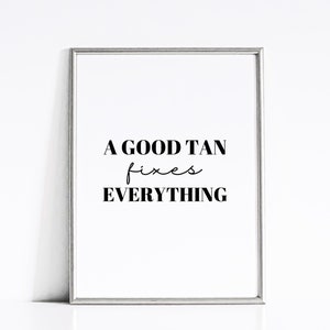 Spray Tan Posters Template: Minimalist Salon Decor (canva Editable) - Etsy