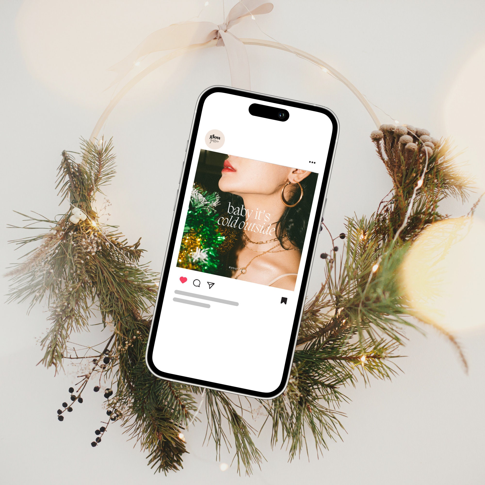 60 HOLIDAY Spray Tan Instagram Post & Stories Templates Christmas IG ...