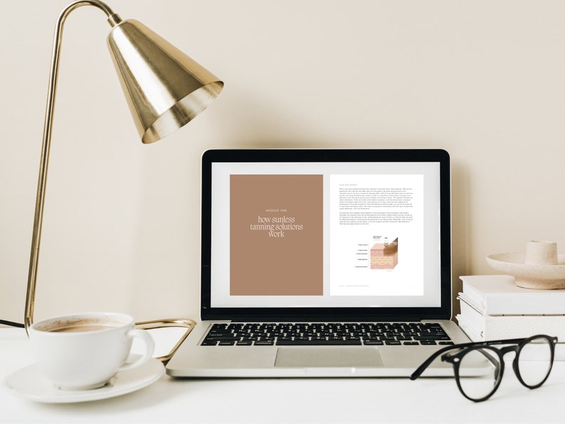 Editable Spray Tan Training Manual: Modern Neutral Design (CANVA) - Etsy