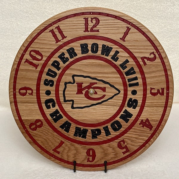Kansas City Chiefs Clock - Etsy
