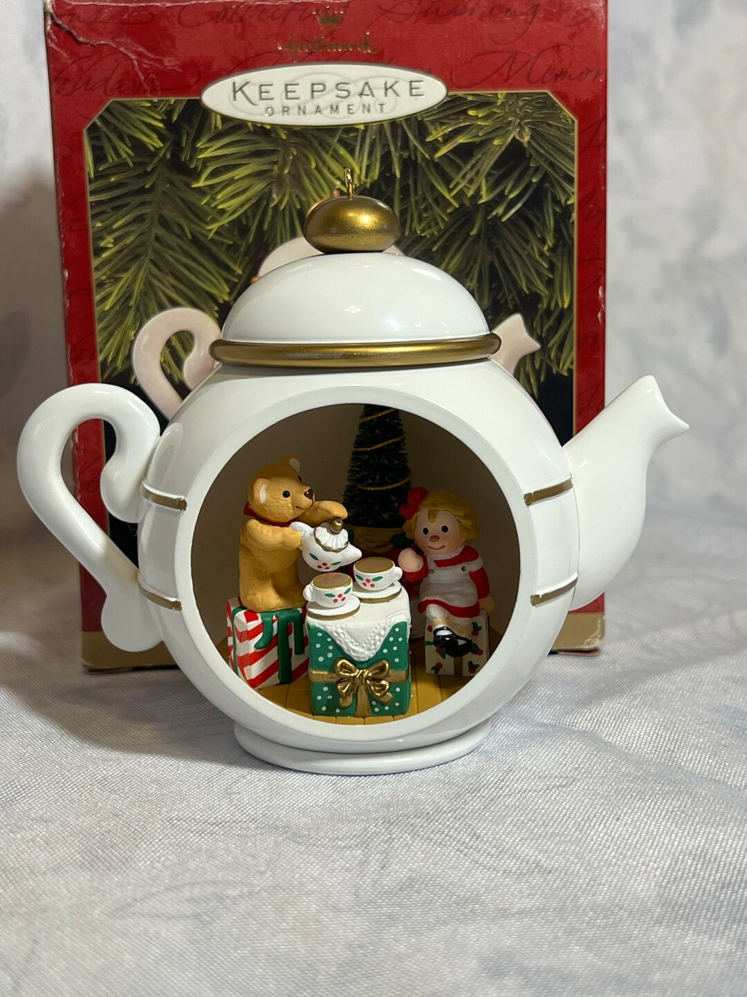 Teapot Party Hallmark Light Ornament - Etsy