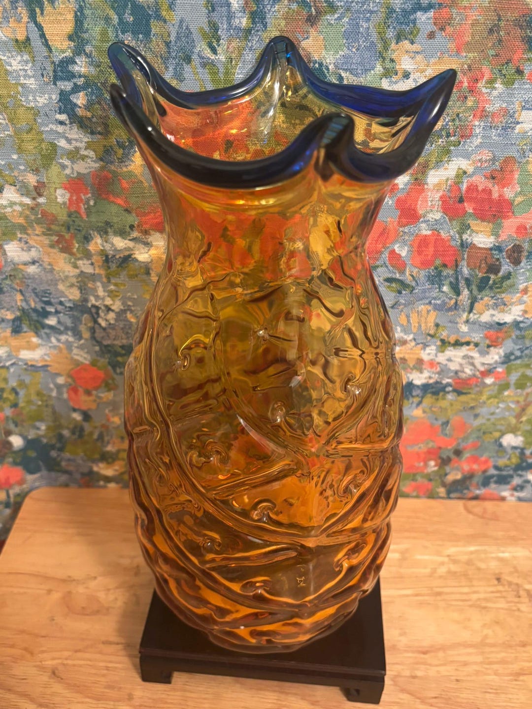 Blenko Pineapple Shaped Vase - Etsy