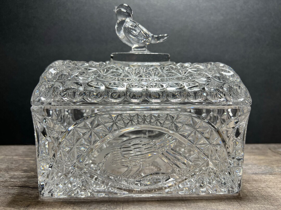 Hofbauer Crystal Bird Trinket Box - Etsy