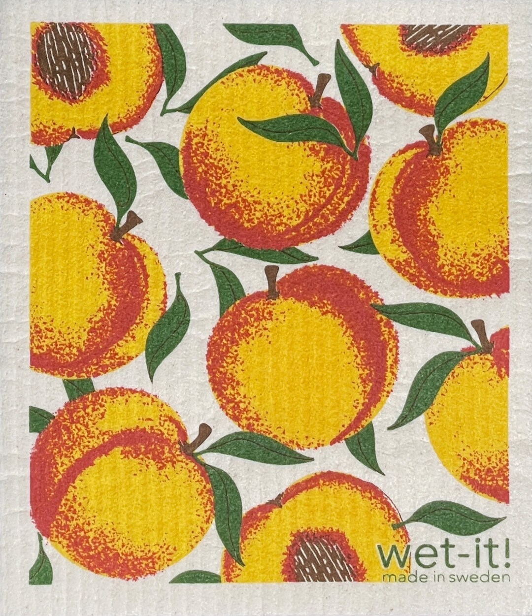 Peaches Swedish Dish Cloth - Etsy