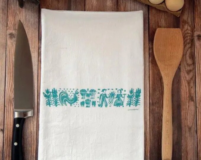 Pyrex Butterprint Flour Sack Tea Towel - Etsy