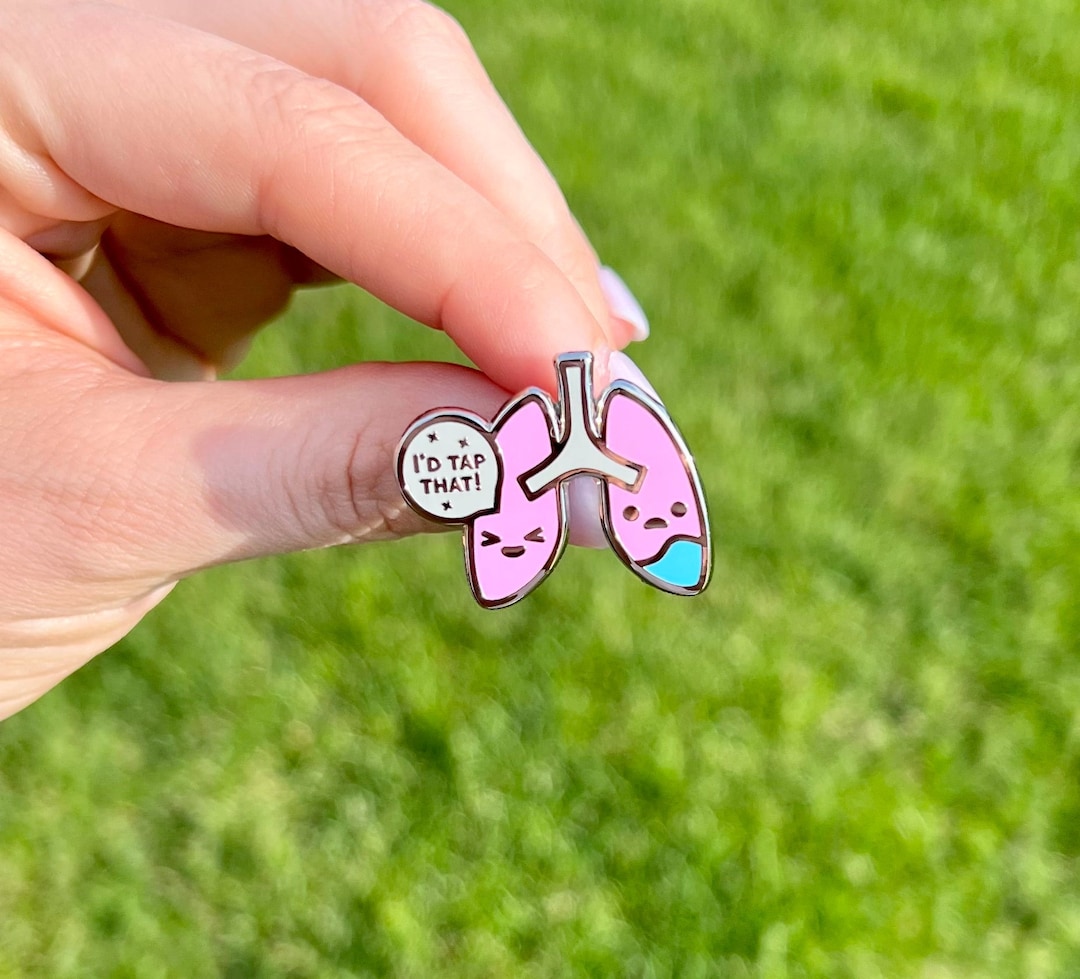 Lungs Tap That - Hard Enamel Pin, Medical, Nurse, Doctor, Respiratory ...