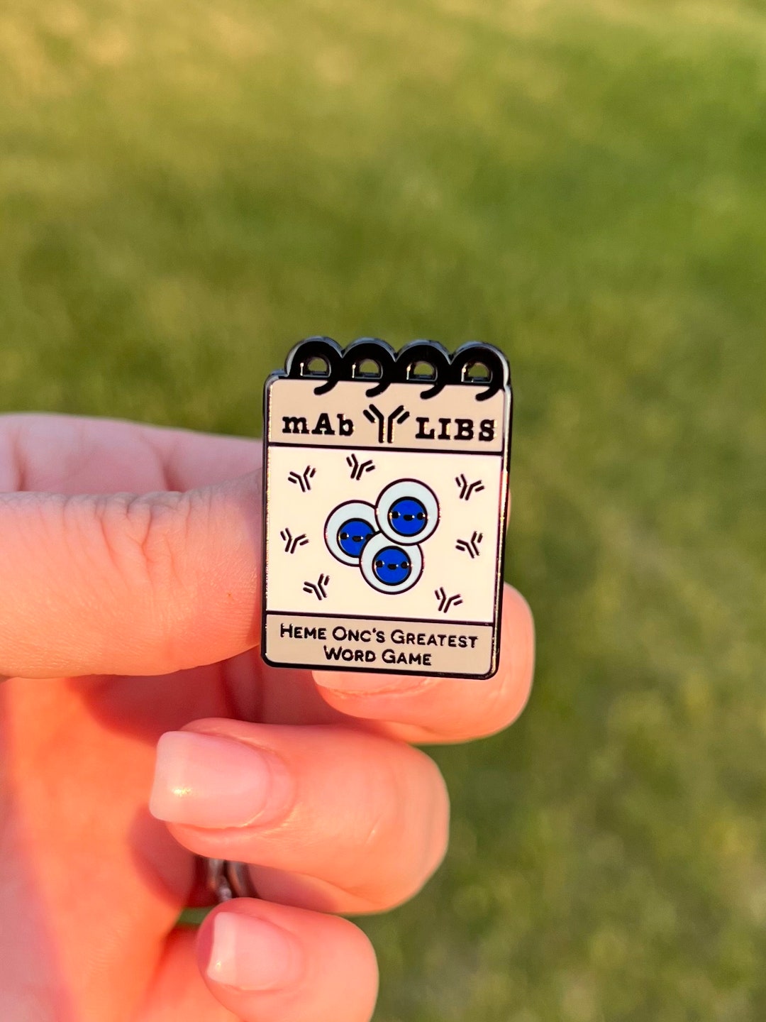 Mab Libs Enamel Pin - Heme/onc Word Game, Funny, Pun, Medical, Grad ...