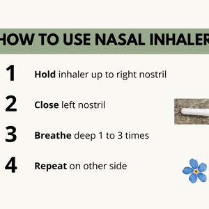 Stuffy Nose Personal Nasal Inhalers Made to Order With Essential Oils ...