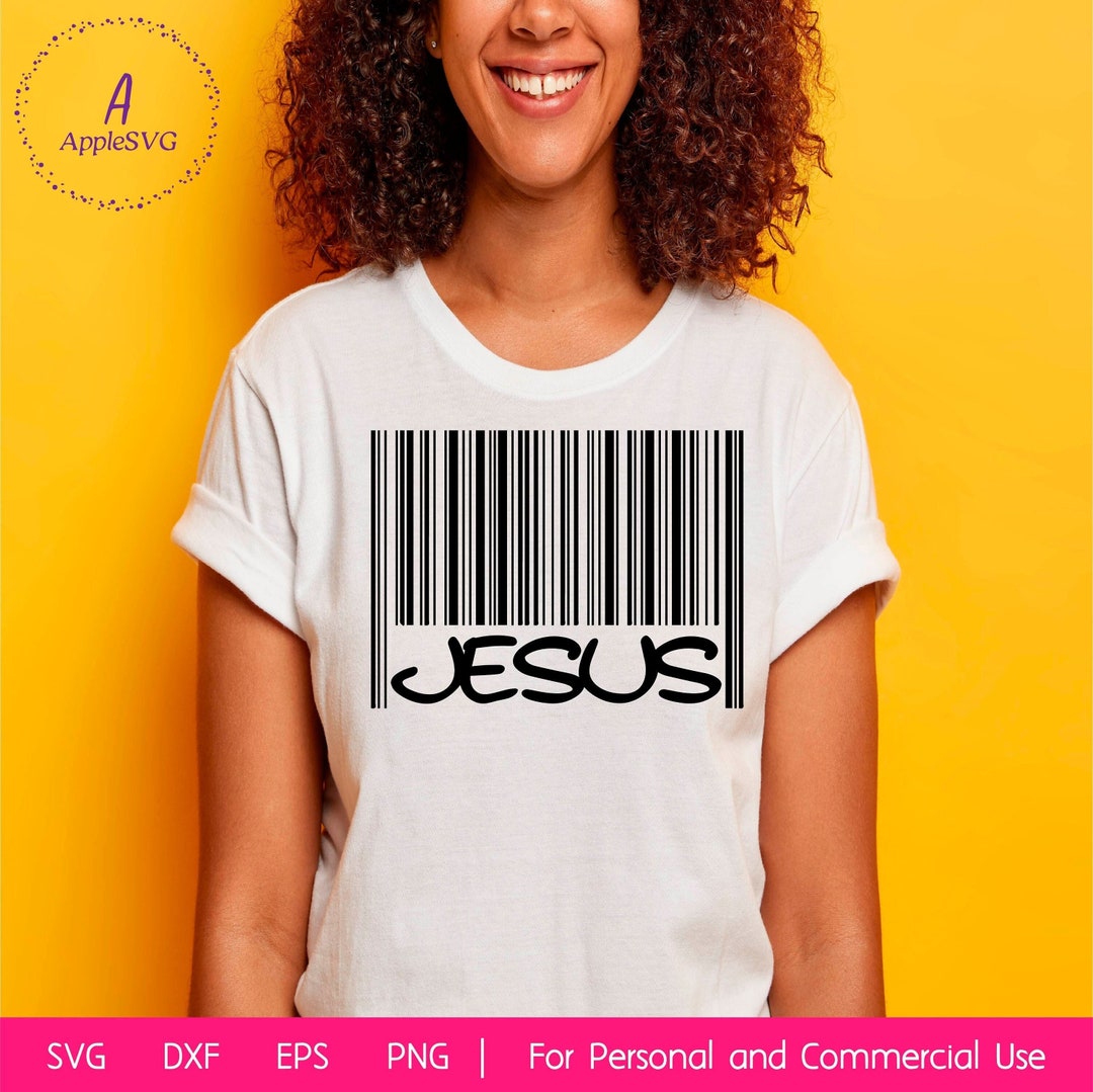 Jesus Barcode SVG - Etsy