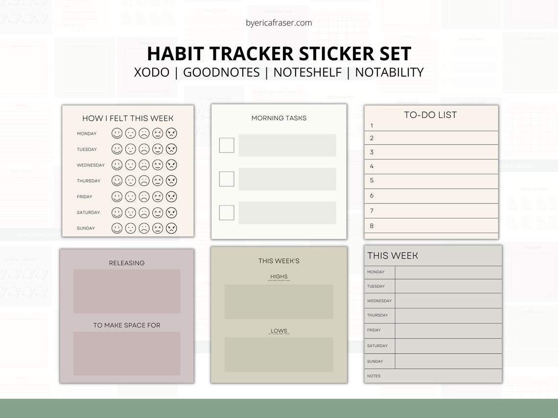 Tracker Stickers, Habit Tracker Stickers, Mood Tracker Stickers ...