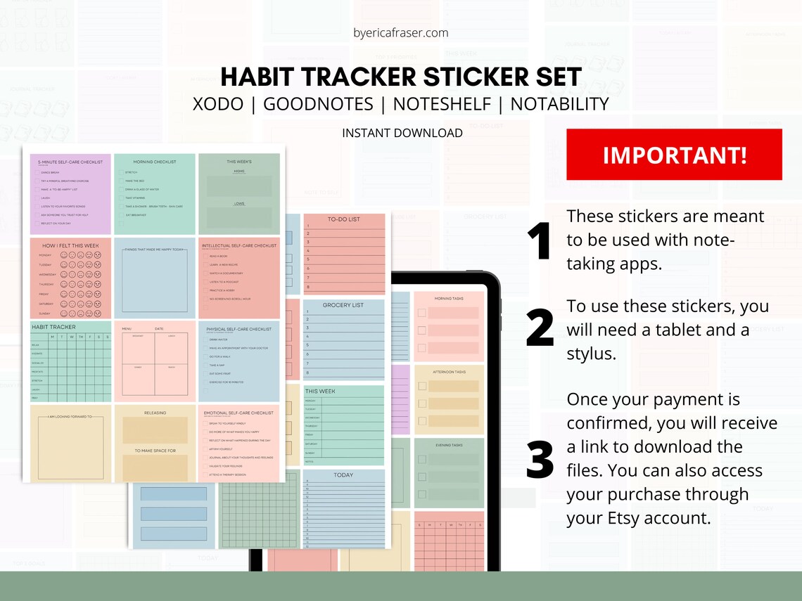 Tracker Stickers, Habit Tracker Stickers, Mood Tracker Stickers ...
