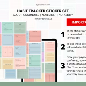 Tracker Stickers, Habit Tracker Stickers, Mood Tracker Stickers ...