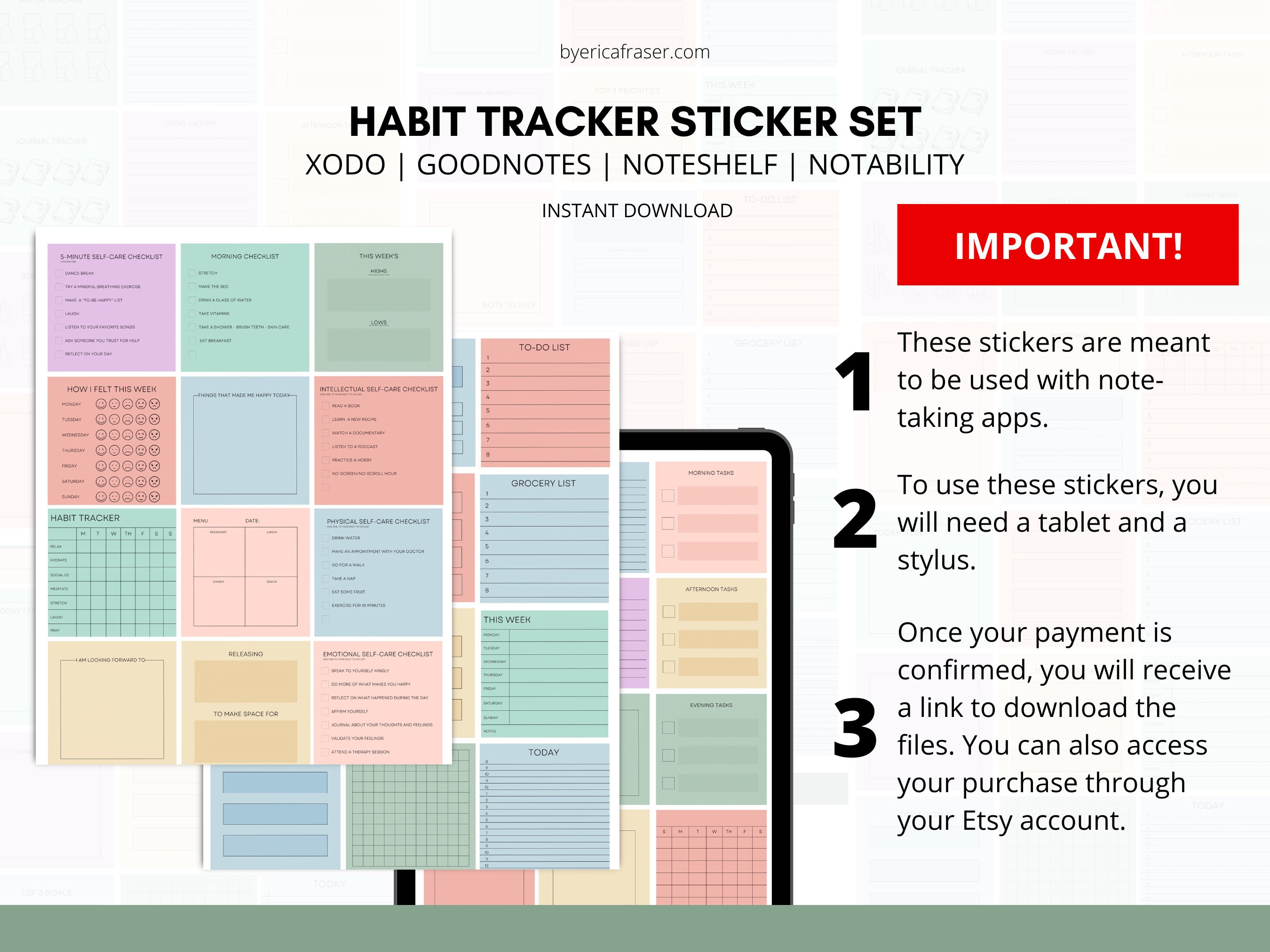 Tracker Stickers, Habit Tracker Stickers, Mood Tracker Stickers ...