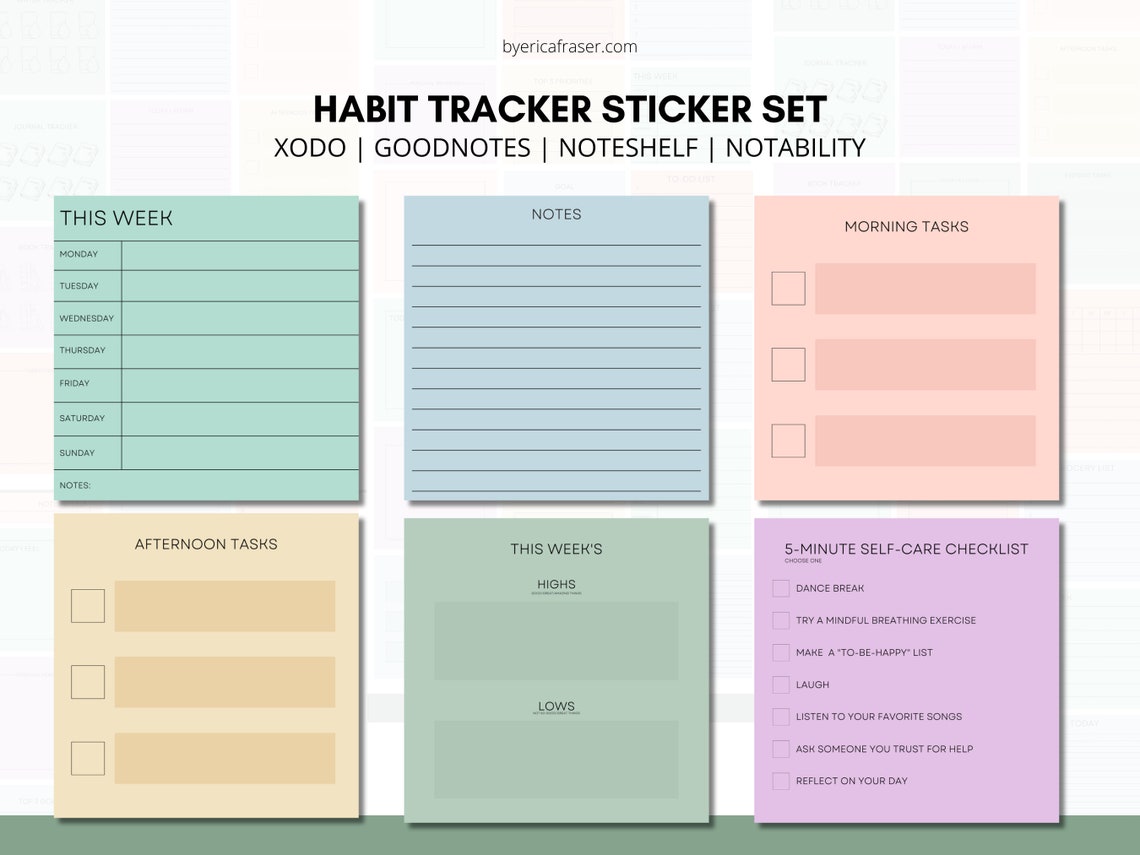 Tracker Stickers, Habit Tracker Stickers, Mood Tracker Stickers ...