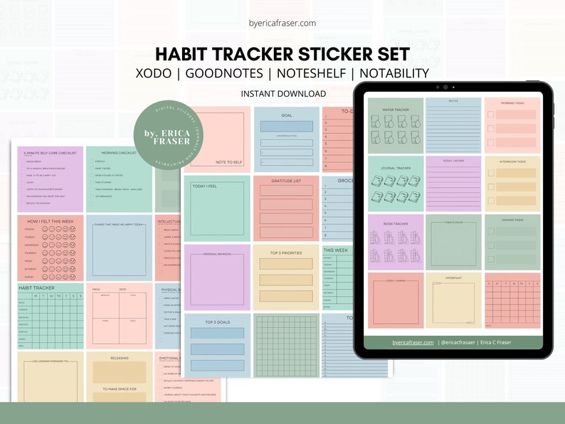 Tracker Stickers, Habit Tracker Stickers, Mood Tracker Stickers ...