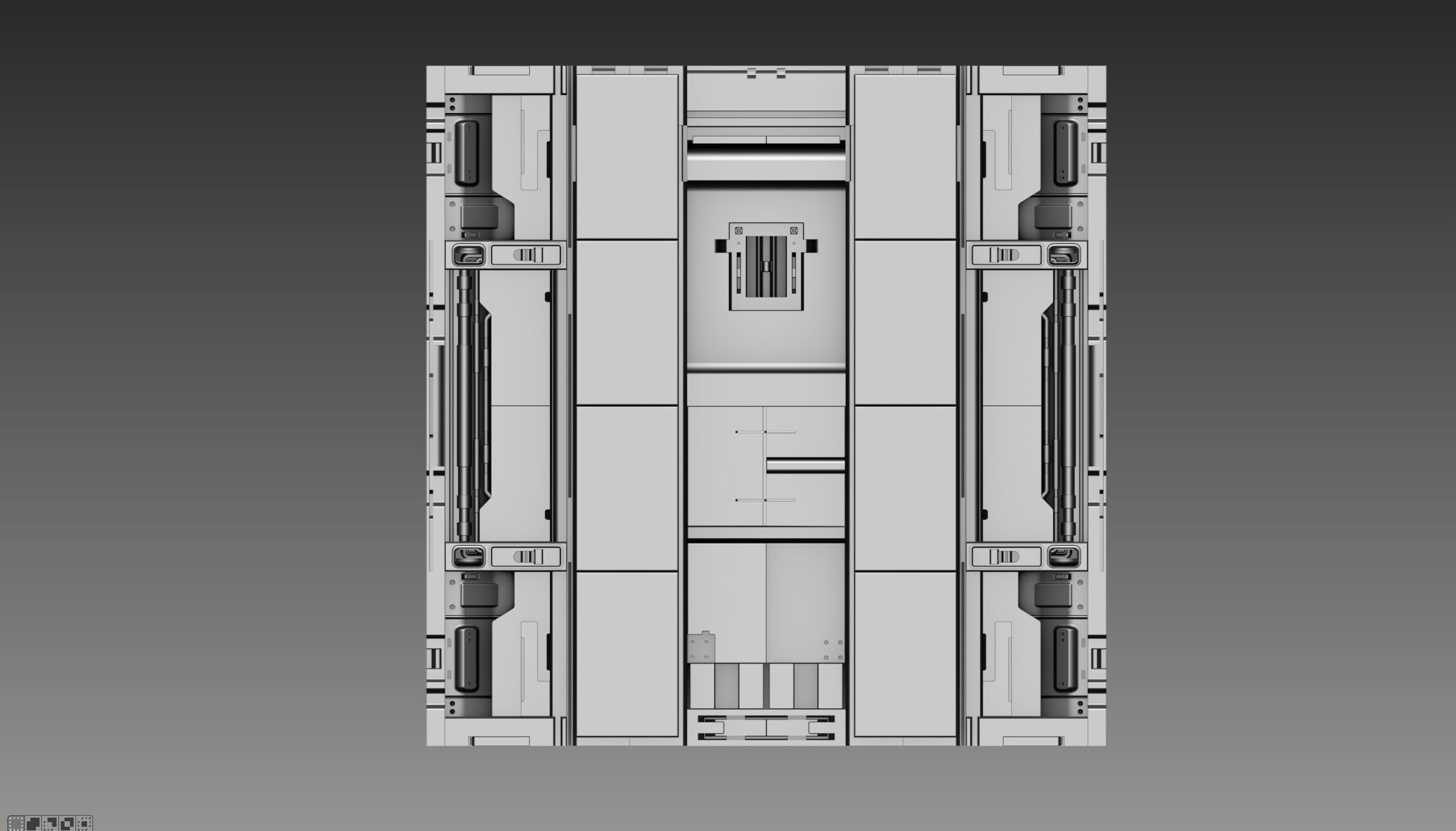 3d Sci-fi Panel Module - Etsy
