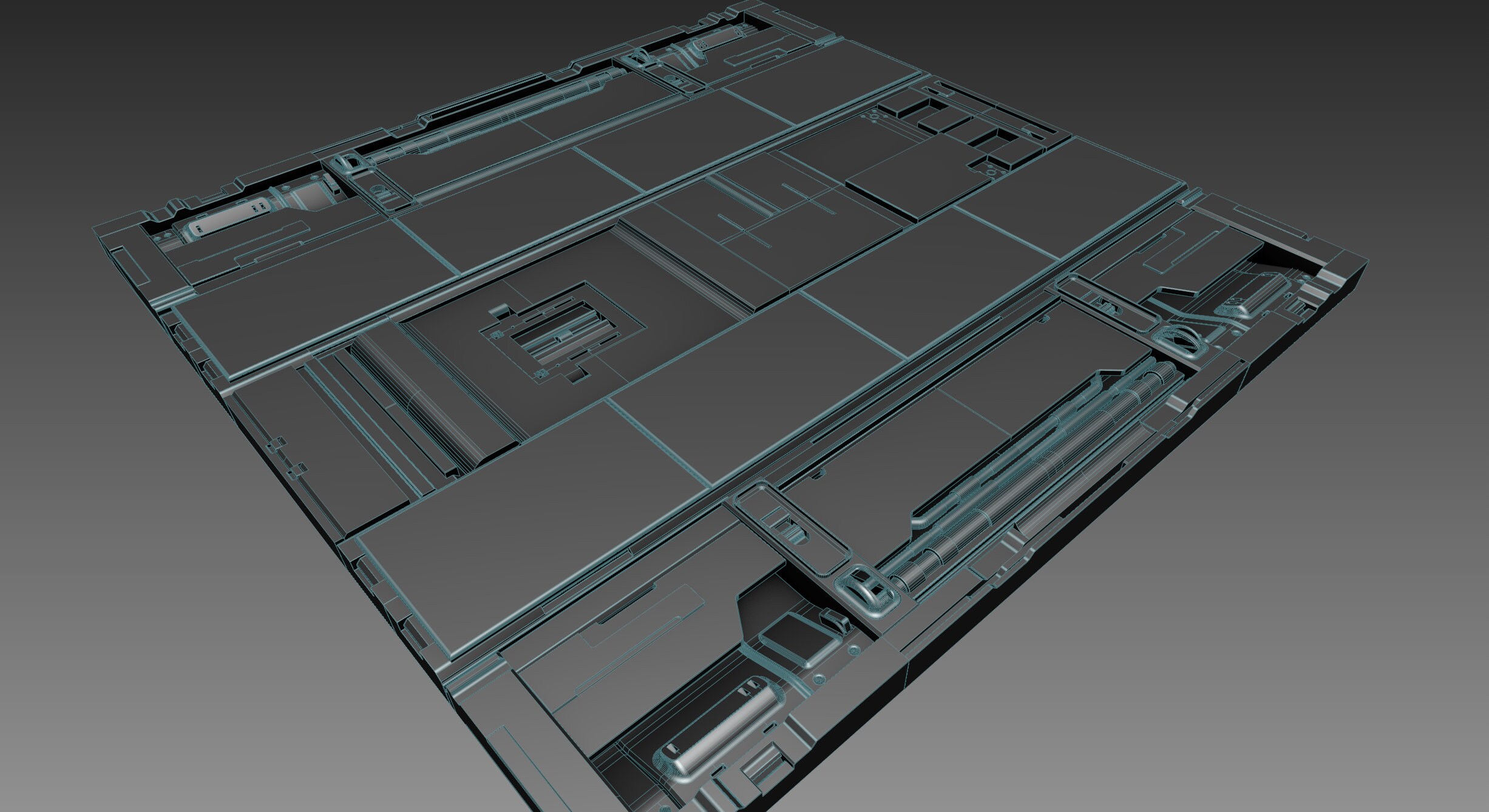 3d Sci-fi Panel Module - Etsy