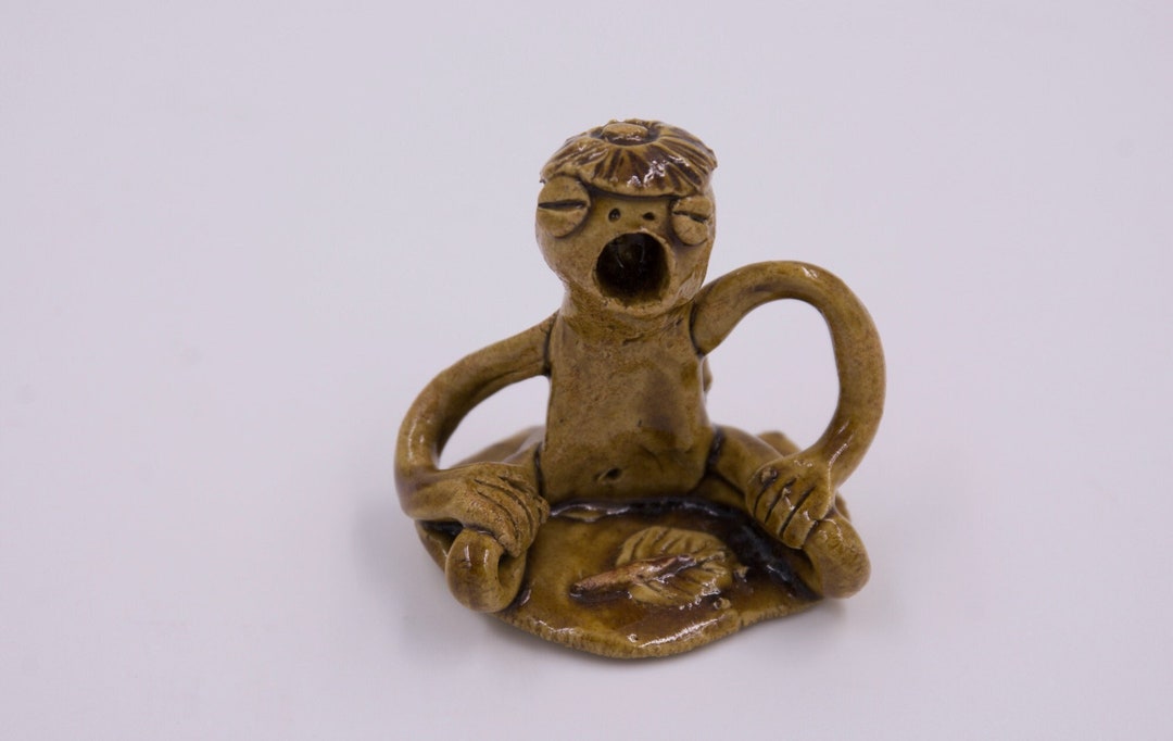 GARAPPA Japanese Yokai Kappa Figurine Statue Creature Okimono Decor ...