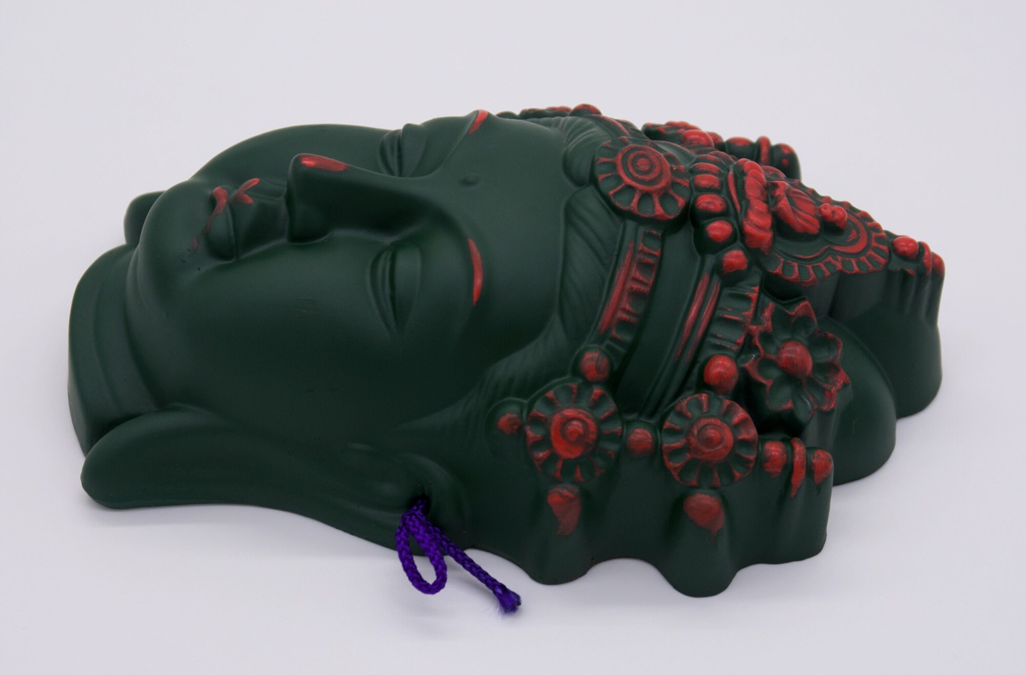 BENZAITEN Japanese Mask Omen Goddess Kami Saraswati Female Wealth Good ...