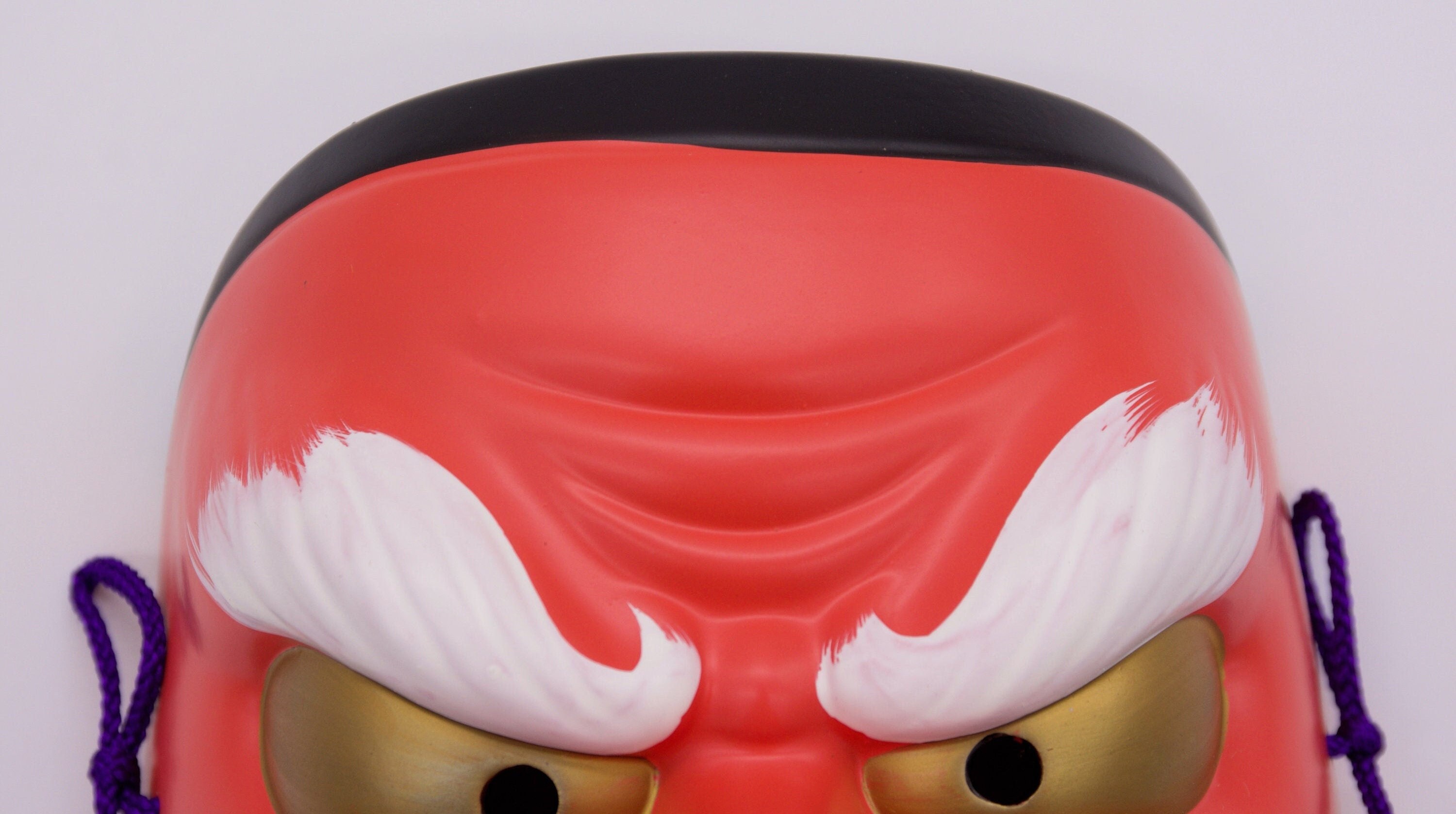 TENGU Japanese Mask Omen Yokai Kami God Demon Noh Red Gold Sculpture ...