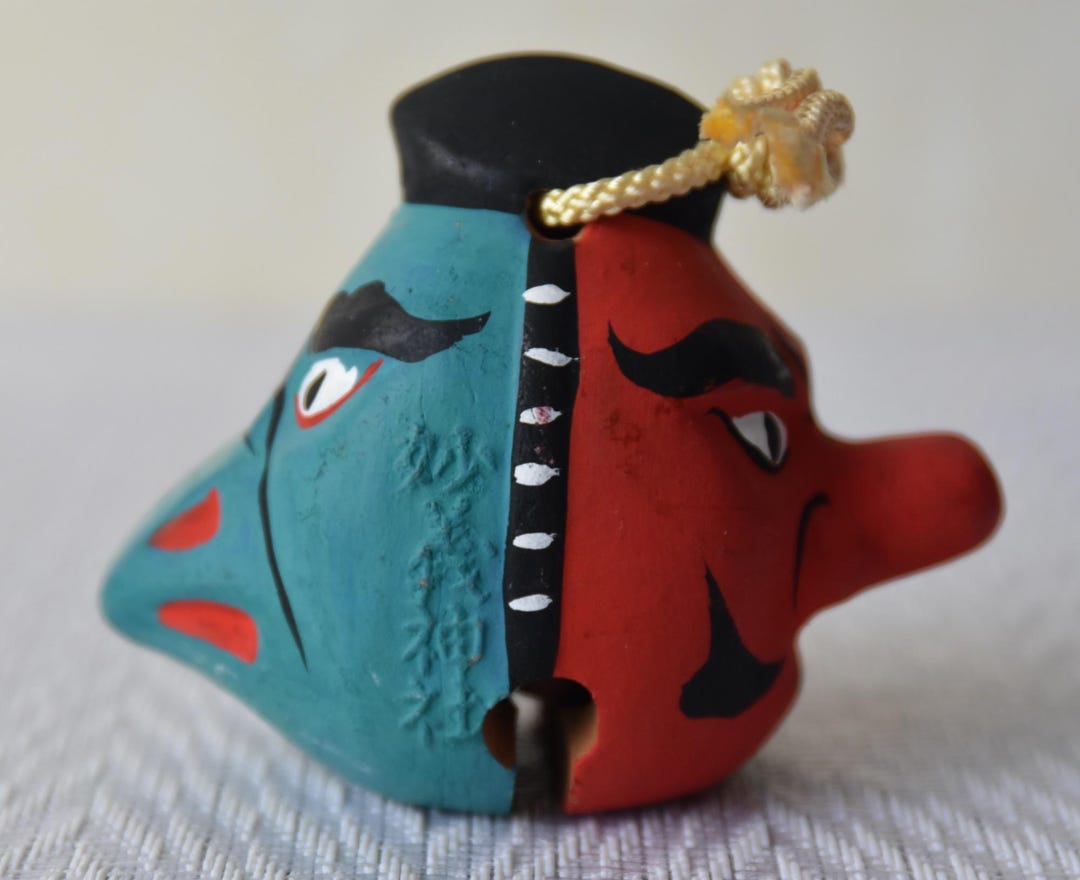 TENGU RYOMEN Japanese Dorei Bell Karasu Yamabushi Mayoke Demon Yokai ...