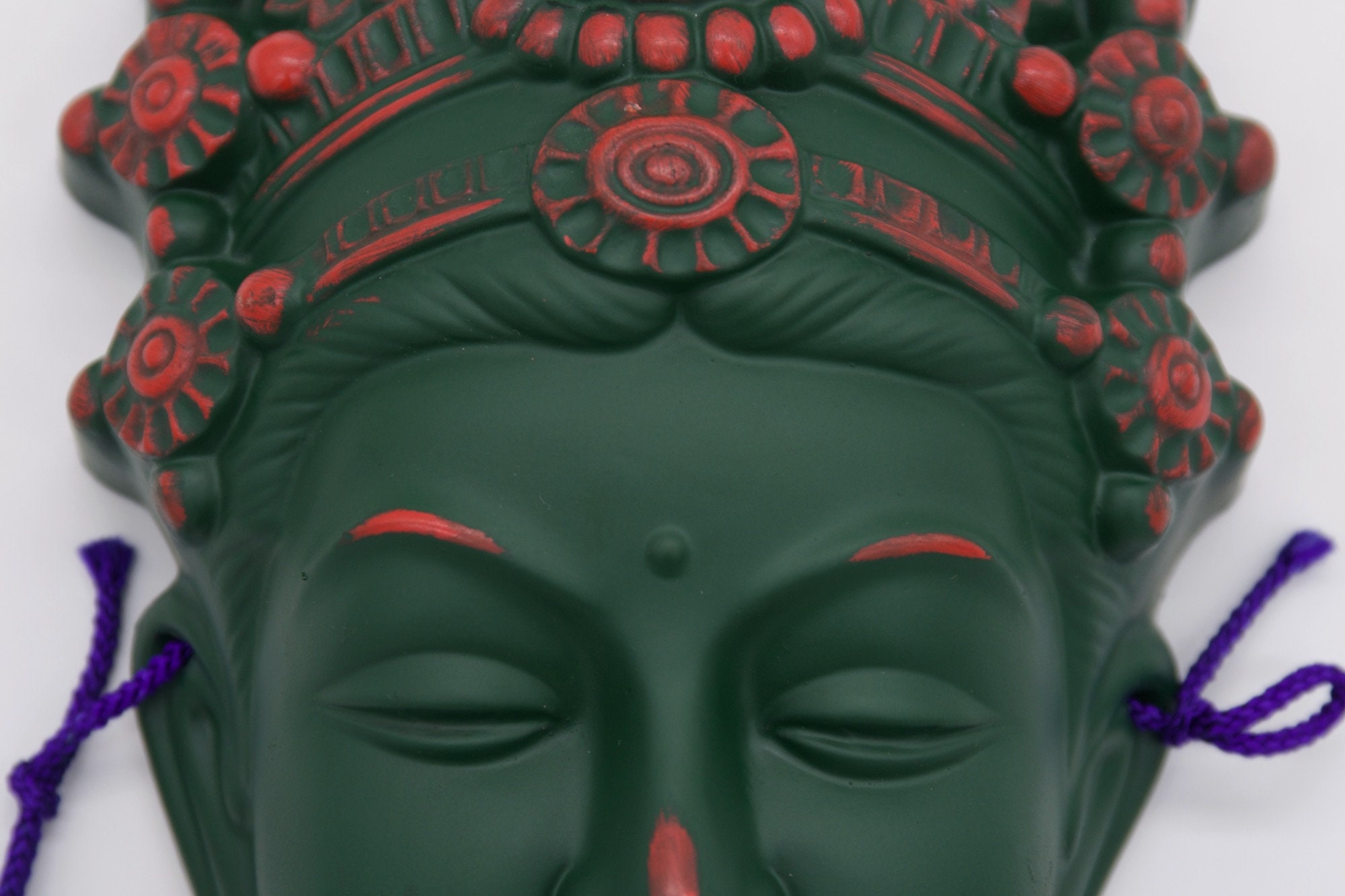 BENZAITEN Japanese Mask Omen Goddess Kami Saraswati Female Wealth Good ...